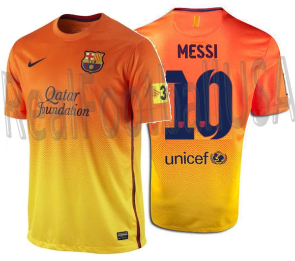 NIKE LIONEL MESSI FC BARCELONA AWAY JERSEY 2012/13 – REALFOOTBALLUSA.NET