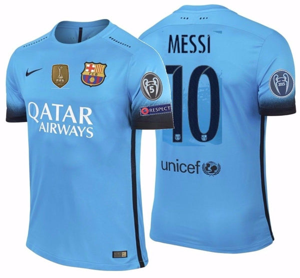 NIKE LIONEL MESSI FC BARCELONA AUTHENTIC MATCH UEFA CHAMPIONS LEAGUE T ...